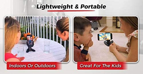 Desk Call by Cup Call Desktop Phone Mount - View Your Cell Phone at Any Angle - Fully Adjustable Phone Stand Great for Video Chatting - Tilts & Rotates for Easy Viewing - Easy Phone Charging Access