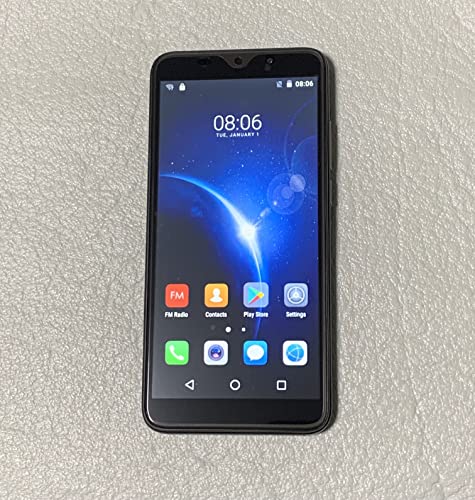 zsddzzy Smartphone,N25 Unlocked Cell Phone,Dual SIM Card,5.72-inch Screen,1GB RAM ,8GB ROM,Front and Rear Cameras,Supports The SIM Card 3GWCDMA:850/2100MHZ(Black