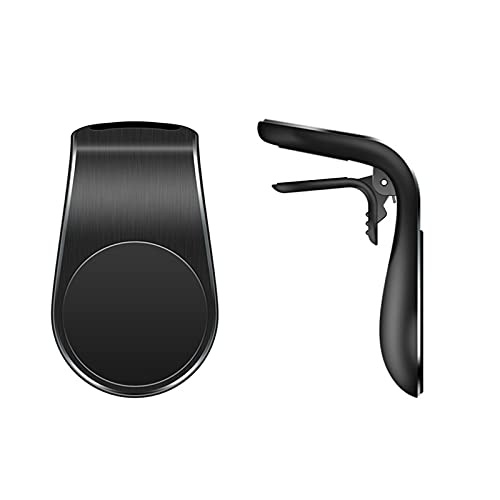 Strong Metal Magnetic Phone Car Mount Air Vent Mini Phone Stand Mobile Phone Holder for Smartphone for iPhone (Black)