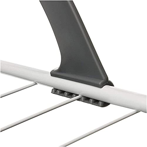 ZyHMW Clothes Airer Home Folding Adjustable Radiator Towel Clothes Drying Rack Pole Airer Dryer Drying Rack 5 Rail Balcony Telescopic Laundry Holder,Folding Airer (Color : Gray, Size : 50X28cm)