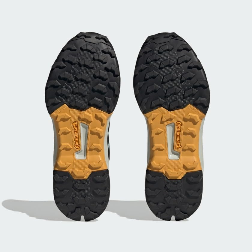 adidas Women's Terrex AX4 Mid Gore-Tex Sneaker, Semi Flash Aqua/Core Black/Preloved Yellow, 11