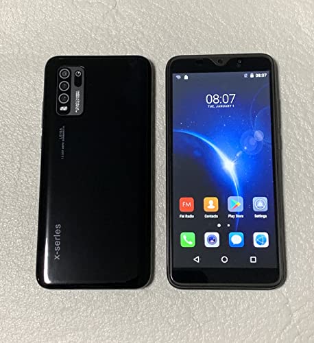 zsddzzy Smartphone,N25 Unlocked Cell Phone,Dual SIM Card,5.72-inch Screen,1GB RAM ,8GB ROM,Front and Rear Cameras,Supports The SIM Card 3GWCDMA:850/2100MHZ(Black