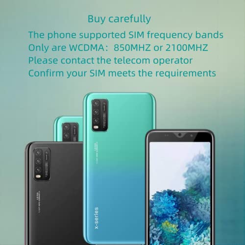 zsddzzy Smartphone,N25 Unlocked Cell Phone,Dual SIM Card,5.72-inch Screen,1GB RAM ,8GB ROM,Front and Rear Cameras,Supports The SIM Card 3GWCDMA:850/2100MHZ(Black