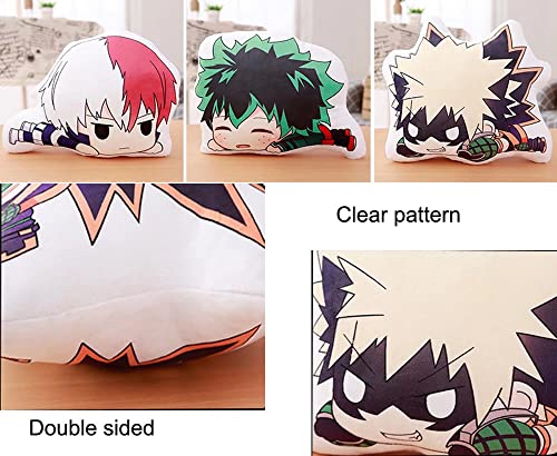 My Hero Animation Plush Throw Pillows Bakugou Plushie Throw Anime Cartoon Bed Sofa Decorative Pillows Fans Gift Cosplay 35cm/13.7 Inch -A