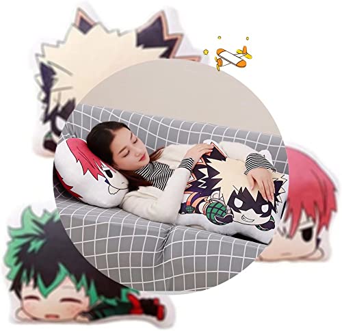 My Hero Animation Plush Throw Pillows Bakugou Plushie Throw Anime Cartoon Bed Sofa Decorative Pillows Fans Gift Cosplay 35cm/13.7 Inch -A