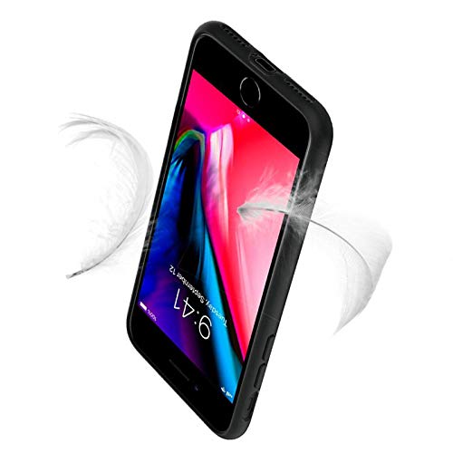 HHUAN Case for ZTE Blade A51 (6.52"), with 2 Tempered Glass Screen Protector Ultra-Thin Black Soft Silicone Anti-Drop Phone Cover, TPU Bumper Shell Case for ZTE Blade A51 - WM113