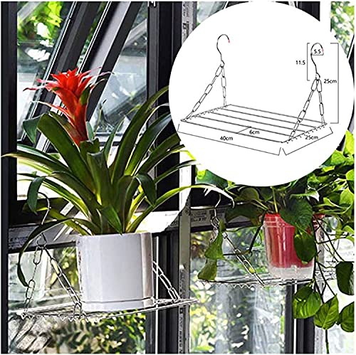 ZyHMW Clothes Airer Balcony Folding Shoe Drying Rack Clothes Airer Stainless Steel Laundry Underwear X6HC,Clothes Airer (Size : 40cm) (Size : 40cm)