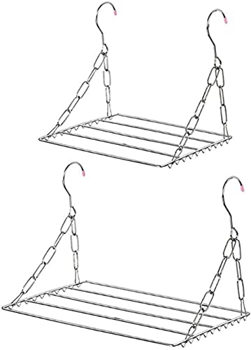 ZyHMW Clothes Airer Balcony Folding Shoe Drying Rack Clothes Airer Stainless Steel Laundry Underwear X6HC,Clothes Airer (Size : 40cm) (Size : 40cm)