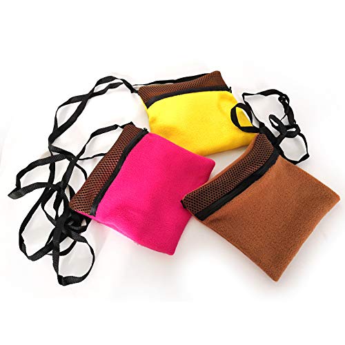 Heave Hamster Carrier Bag,Guinea Pig Hamster Carrier Pouch Bag,Breathable Outgoing Travel Bag for Small Animals Sugar Glider Hedgehog Hamster Rat Squirrel Coffee