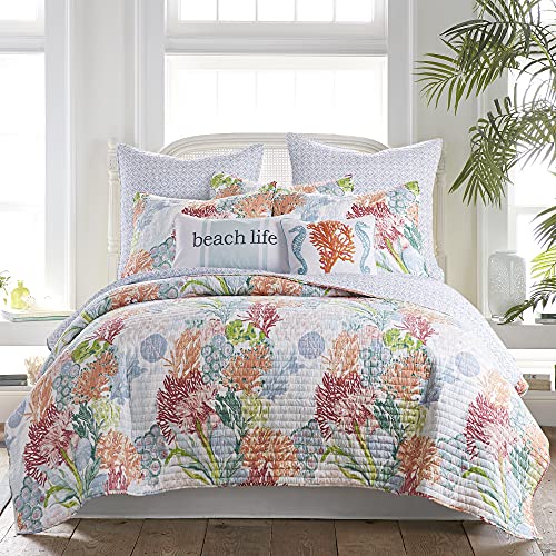 Levtex Home - Sunset Bay - Decorative Pillow (12 x 24in.) - Beach - Light Blue, Navy and White