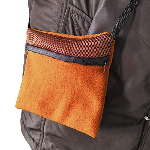 Heave Hamster Carrier Bag,Guinea Pig Hamster Carrier Pouch Bag,Breathable Outgoing Travel Bag for Small Animals Sugar Glider Hedgehog Hamster Rat Squirrel Coffee