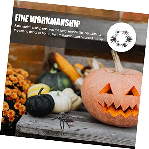 Alasum Plastic Animals Figures 28 pcs Models Decorative Scene Figures Realistic Model Party Fake Decor Creepy Prank Toys Spiders Decors Simulation Plastic Spider Prop Halloween Halloween Decor