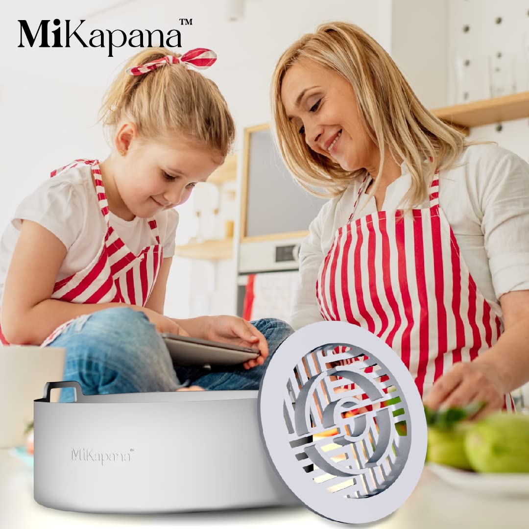 Reusable Silicone Air Fryer Basket β Sturdy Air Fryer Accessory, BPA-Free Silicone Basket Liner (Grey, 7.5")