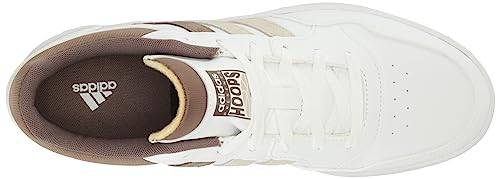 adidas Originals Men's Hoops 3.0 Sneaker, White/Earth Strata/Wonder Beige, 9