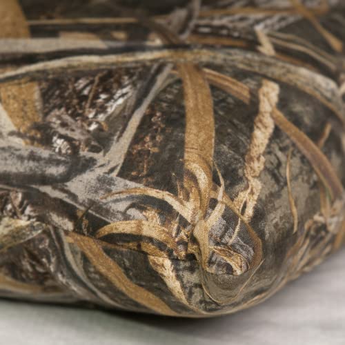 VISI-ONE Realtree Max-5 Forest Tree Hunting Camouflage Square Decorative Throw Pillow Cover Set 18" x 18" Inches Pack of 2, Brown
