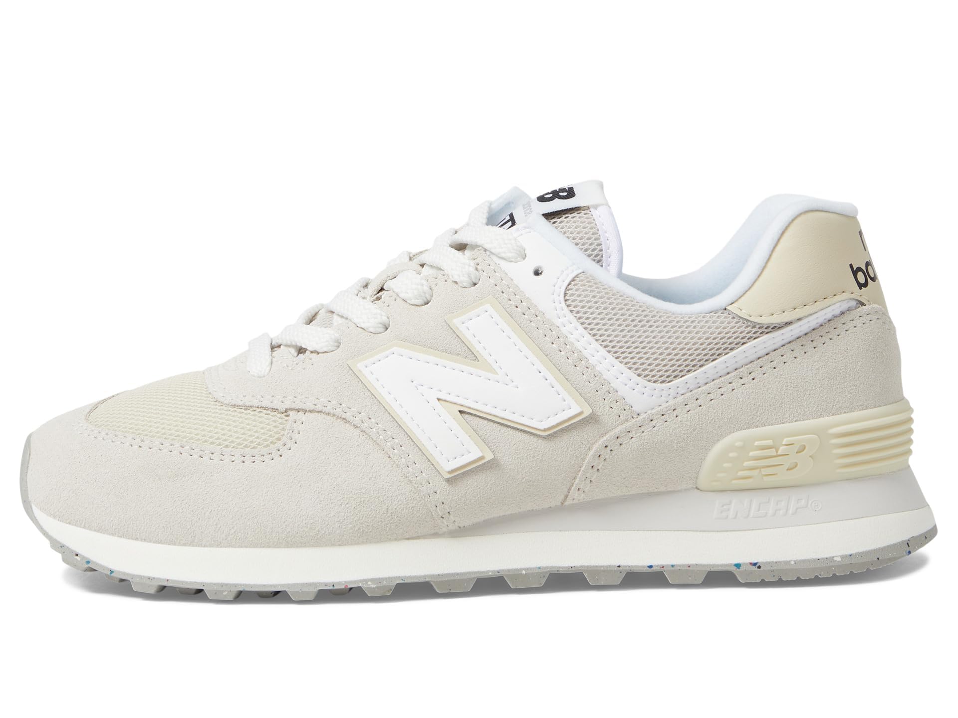 New Balance Unisex 574 V2 Familiar Ground Sneaker, White/Grey, 11 US Men