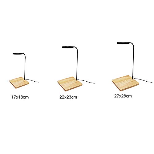 LED Aquarium Light 360 Degree Full Spectrum LED Light with Bamboo Board 10W Nano Fish Tank Light USB Powered Flat Nano Aquarium Light Bett a Fish Tank Light for Plant Growth