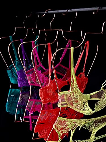 Lingerie Hangers Wire Body Shape Display Hangers (Rose Gold) 10 Pack Bikini Swimsuit Hangers