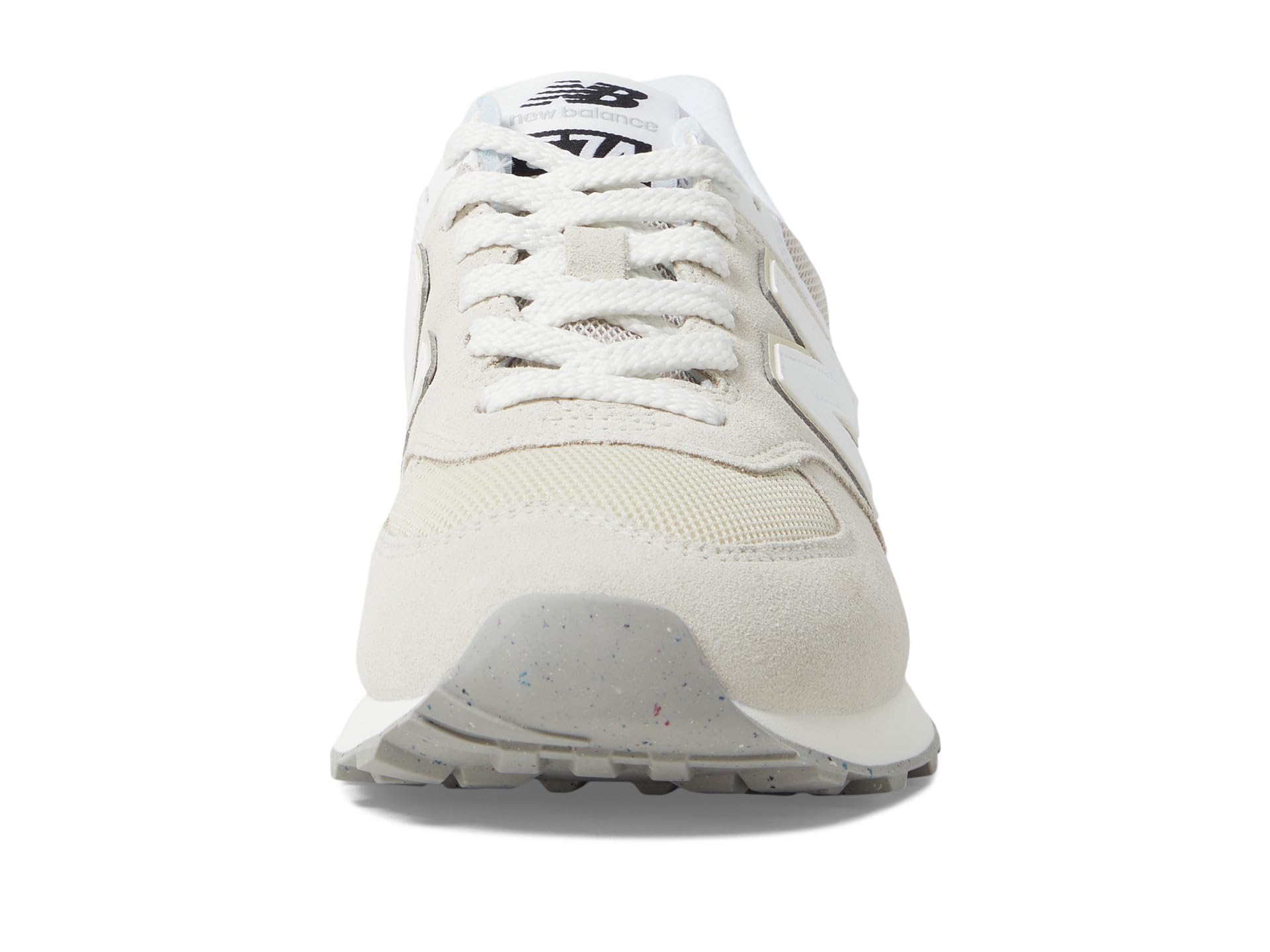 New Balance Unisex 574 V2 Familiar Ground Sneaker, White/Grey, 11 US Men