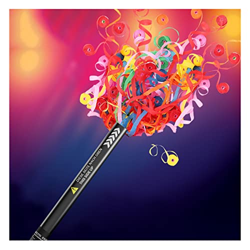 MINRUN 25 PCS Electronic Multicolor Confetti, 80 CM/31.5 Inch Biodegradable Mixed Color Confetti Shooter for Weddings Halloween Christmas Bar Stage Effect,Spider~Silk