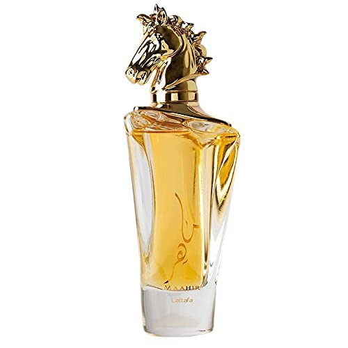 Lattafa Perfumes Maahir Eau de Parfum - EDP 100ML(3.4 oz) I Bold and Rich Oud Fragrance I Sandalwood, Musk and Vanilla Notes I Signature Arabian Perfumery I