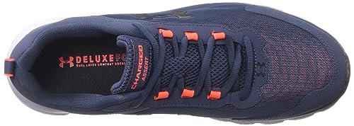 Under Armour Charged Assert 9 Sneakers for Men - Mesh Upper with Leather Overlays, Eva Sockliner, and Rubber Outsole Downpour Gray/Downpour Gray/Black 10 D - Medium