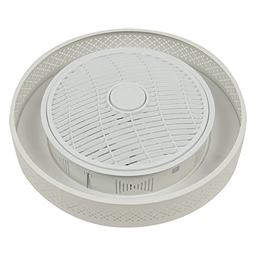 HAPPCUCOE Modern Ceiling Chandelier Flush Mount Ceiling Fan Light Dimmable LED Remote Control Chandelier White Bedroom Living Room Office 110V New