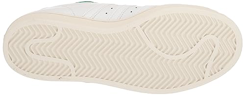 adidas Women's Superstar Sneaker, White/Clear Pink/Semi Court Green, 9.5 Narrow