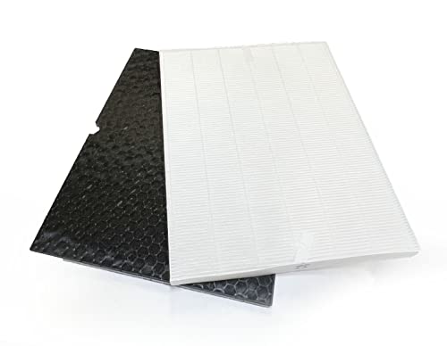 Nispira 116130 5500-2 Air Purifier Replacement Filter H for Winix 5500-2 AM80 True HEPA Activated Carbon 16.25 L x 12.5 W x 1.5 TH, 1 Set