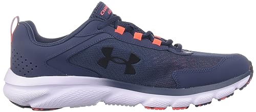 Under Armour Charged Assert 9 Sneakers for Men - Mesh Upper with Leather Overlays, Eva Sockliner, and Rubber Outsole Downpour Gray/Downpour Gray/Black 10 D - Medium