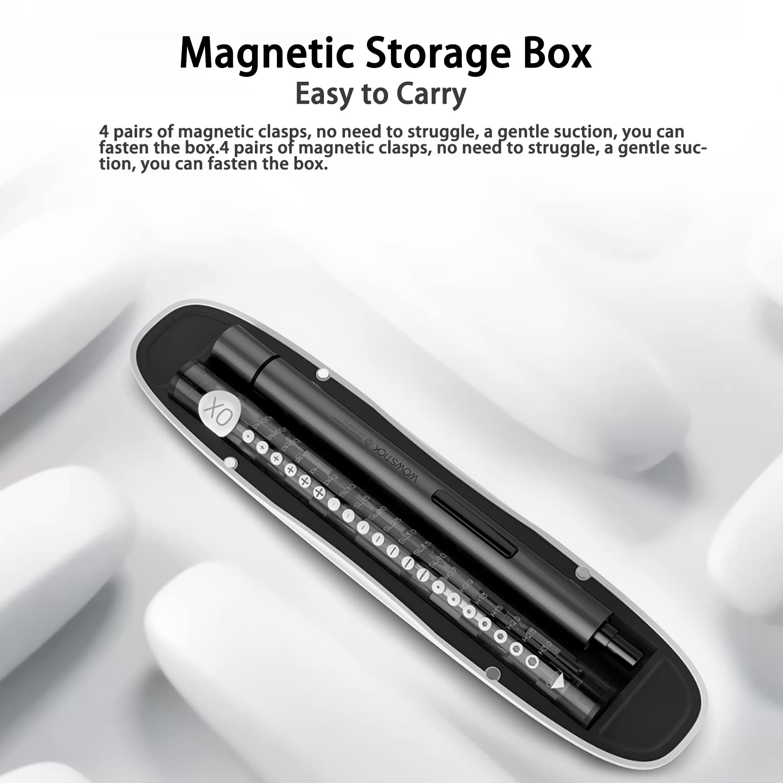 wowstick Precision Screwdriver Kits 1F+ TRY 20 Bits Electric Screwdriver Sets 1F Pro TRY Lithium Precision Screwdriver Type C Rechargeable Portable Magnetic Repair Tool Kit & LED Lights for PC Phone