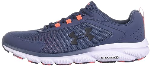 Under Armour Charged Assert 9 Sneakers for Men - Mesh Upper with Leather Overlays, Eva Sockliner, and Rubber Outsole Downpour Gray/Downpour Gray/Black 10 D - Medium