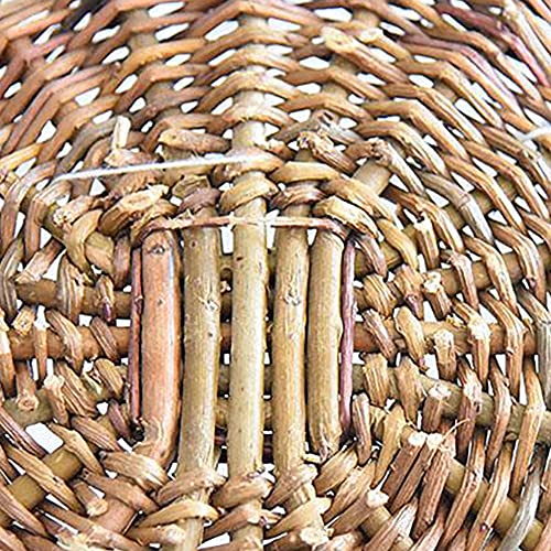UXZDX Hand-Woven Hanging Basket Storage Basket Flower Pot Wall Hanging Basket Potted Flower Pot Basket Rattan Basket