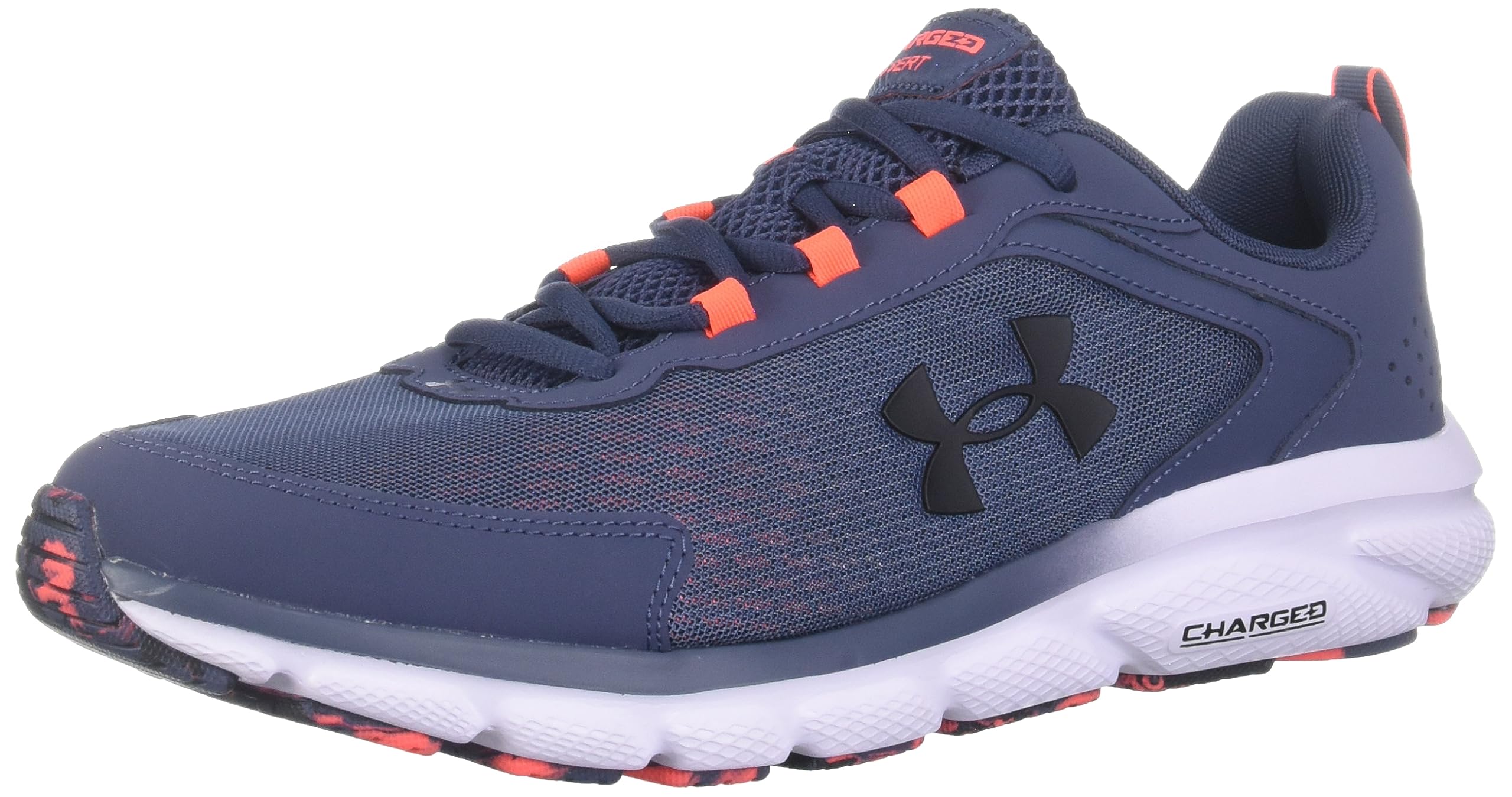 Under Armour Charged Assert 9 Sneakers for Men - Mesh Upper with Leather Overlays, Eva Sockliner, and Rubber Outsole Downpour Gray/Downpour Gray/Black 10 D - Medium