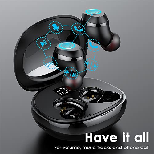 Wireless Earbud, Bluetooth 5.1 Headphones with HD Mic, 2023 Mini Bluetooth Earbud Deep Bass, 30H IP7 Waterproof Wireless Headphones, Wireless Earphones in Ear with Touch Control, USB-C Fast Charging