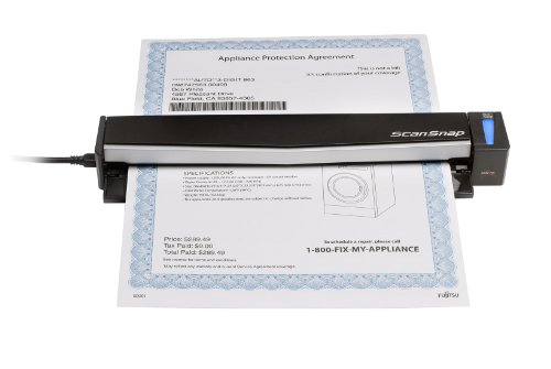 FujitsuĀ ScanSnap S1100 CLR 600DPI USB Mobile Scanner (PA03610-B005)