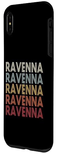 iPhone XS Max Ravenna Ohio Ravenna OH Retro Vintage Text Case