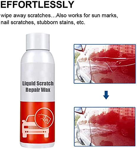 Autodoc Liquid Scratch Repair Wax,Liquid Car Polishing Agent,Anti-Scratch Hydrophobic Polish Nano Coating Agent,Car Surface Scratch Remover for Car nterior, All Surfaces (30ml)