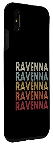 iPhone XS Max Ravenna Ohio Ravenna OH Retro Vintage Text Case