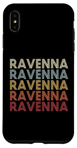 iPhone XS Max Ravenna Ohio Ravenna OH Retro Vintage Text Case