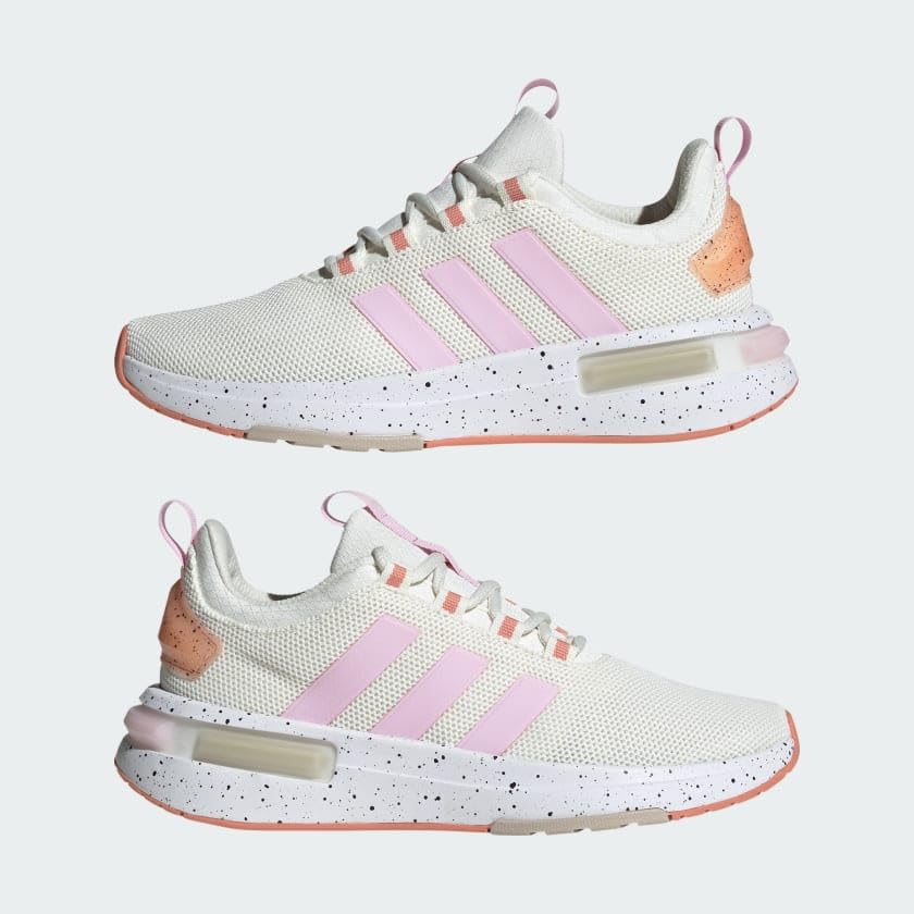 adidas Women's Racer TR23 Sneaker, Off White/Orchid Fusion/Wonder Beige, 9
