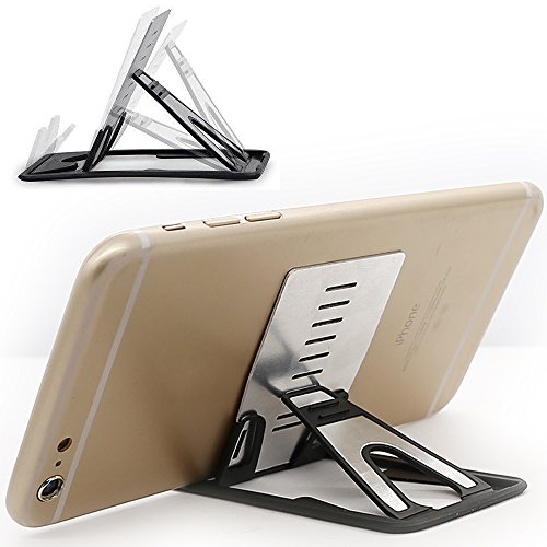 iMangoo iPhone Kickstand, iPad Mini Kickstand, Multi-Angle Holder Tablet Dock Adjustable Foldable Cradle Portable Desk Stand Fold-up Smartphone Stands Holders for Apple iPhone, iPad, Samsung, OnePlus