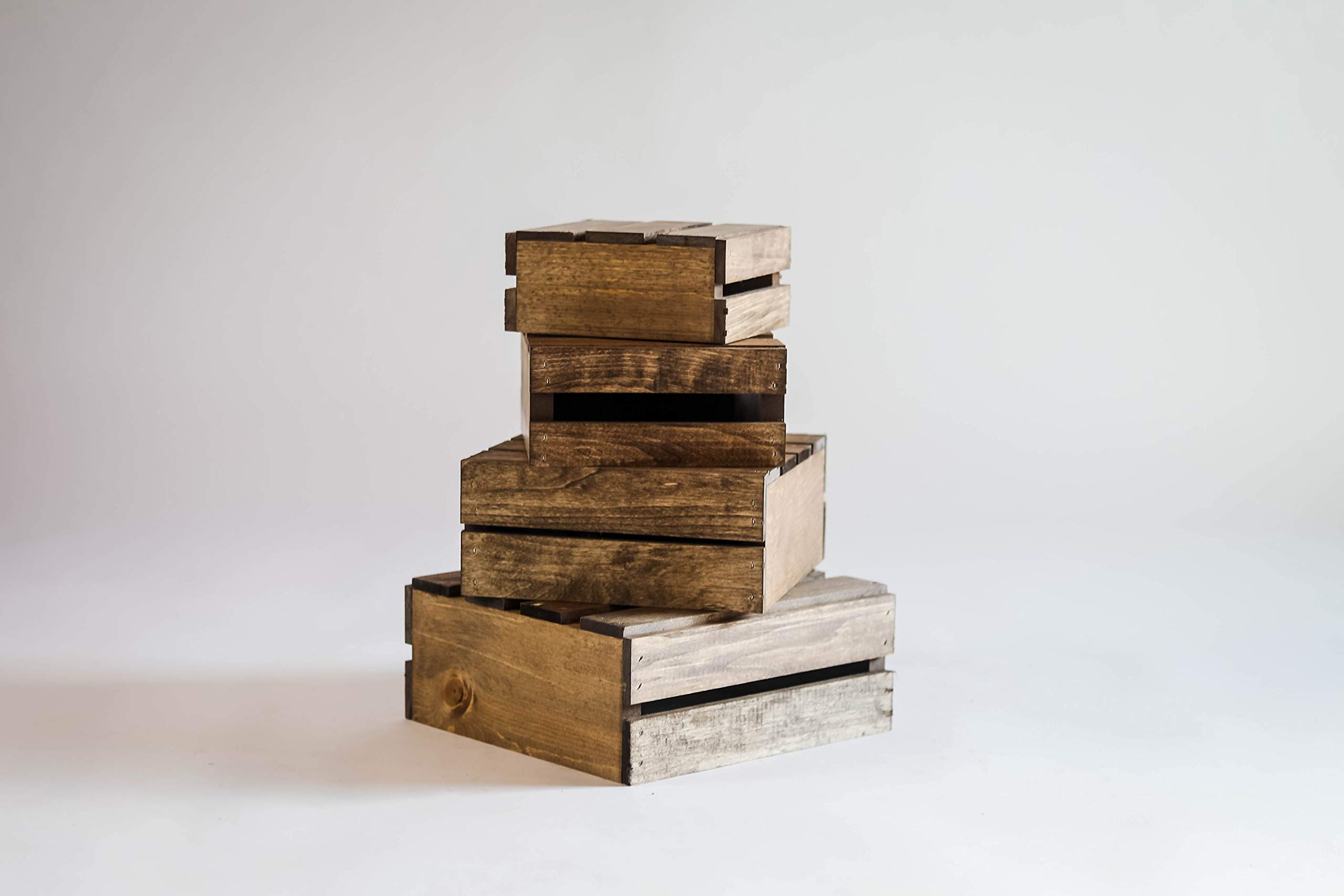 Darla'Studio 66 Set of 4 Nesting Box Wood Crates