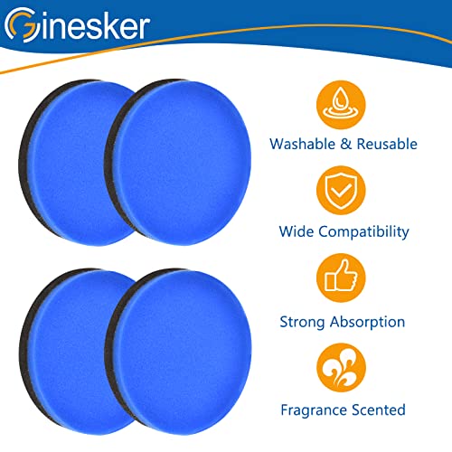 4 Pack Replacement Filter for Bissell Febreze Style 1214 Cleanview & PowerGlide Pet Upright Vacuum, Compare to Part #12141(Fragrance Scented)