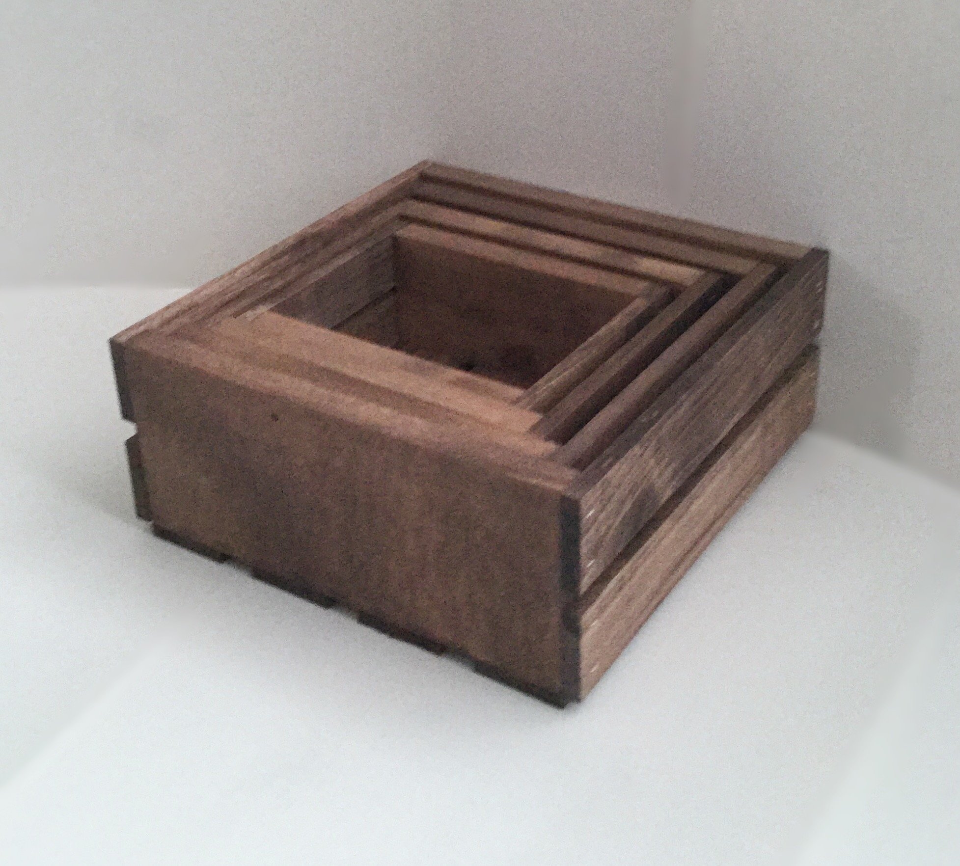 Darla'Studio 66 Set of 4 Nesting Box Wood Crates