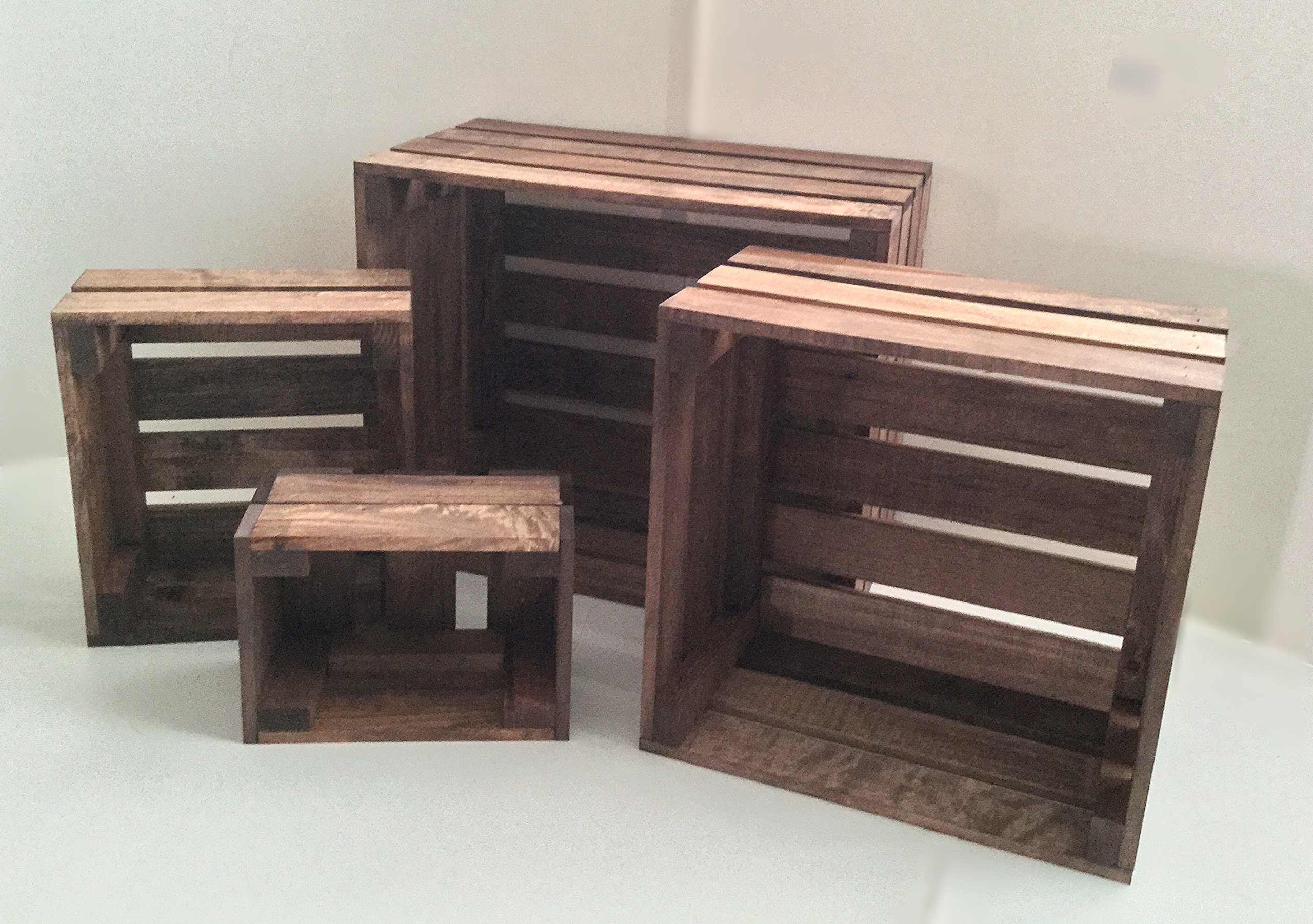 Darla'Studio 66 Set of 4 Nesting Box Wood Crates