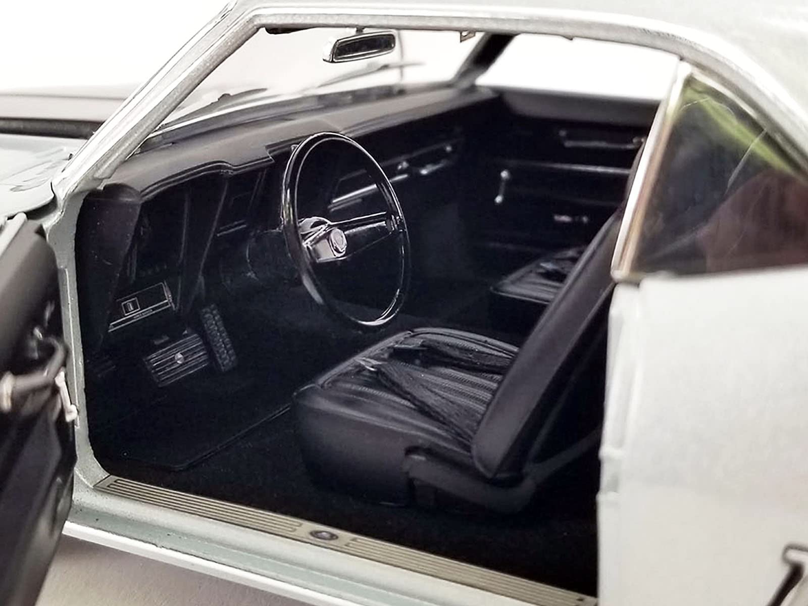 1969 Chevy COPO Camaro Cortez Silver Met w/Black Hood Stripes Built by Dick Harrell Ltd Ed to 1128 pcs Worldwide 1/18 Diecast Model Car Acme A1805725
