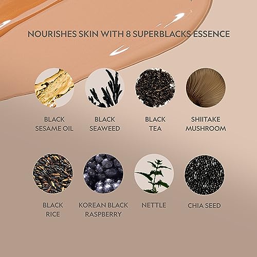 YENSA Serum Foundation Makeup - Super Silk Full Coverage Foundation Enriched with Peptides, Vitamin C & Ferulic Acid to Help Reduce Fine Lines, Wrinkles & Dark Circles - Light 1 (1 oz)