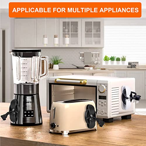 Appliances Cord Organizer, Airboat 6Pack Cable Wrap Holder Small Stick On Kitchen Utensils Accessories Part for Toaster, Oven, Blender and Sandwich Maker