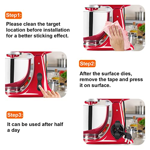 Appliances Cord Organizer, Airboat 6Pack Cable Wrap Holder Small Stick On Kitchen Utensils Accessories Part for Toaster, Oven, Blender and Sandwich Maker